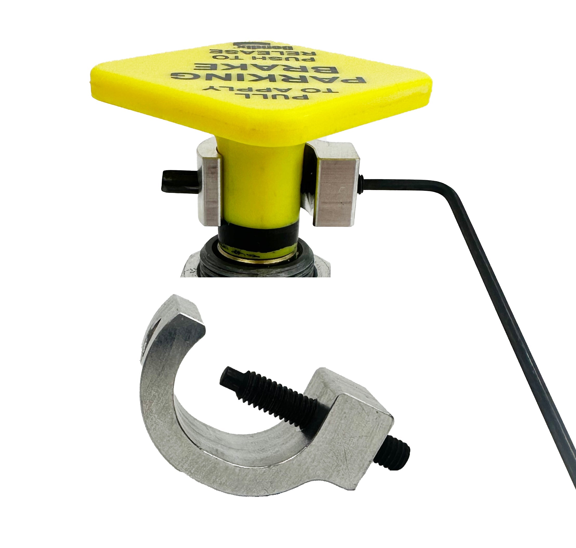 Roll Pin Removal Tool removes yellow air brake knobs – STOP KNOB