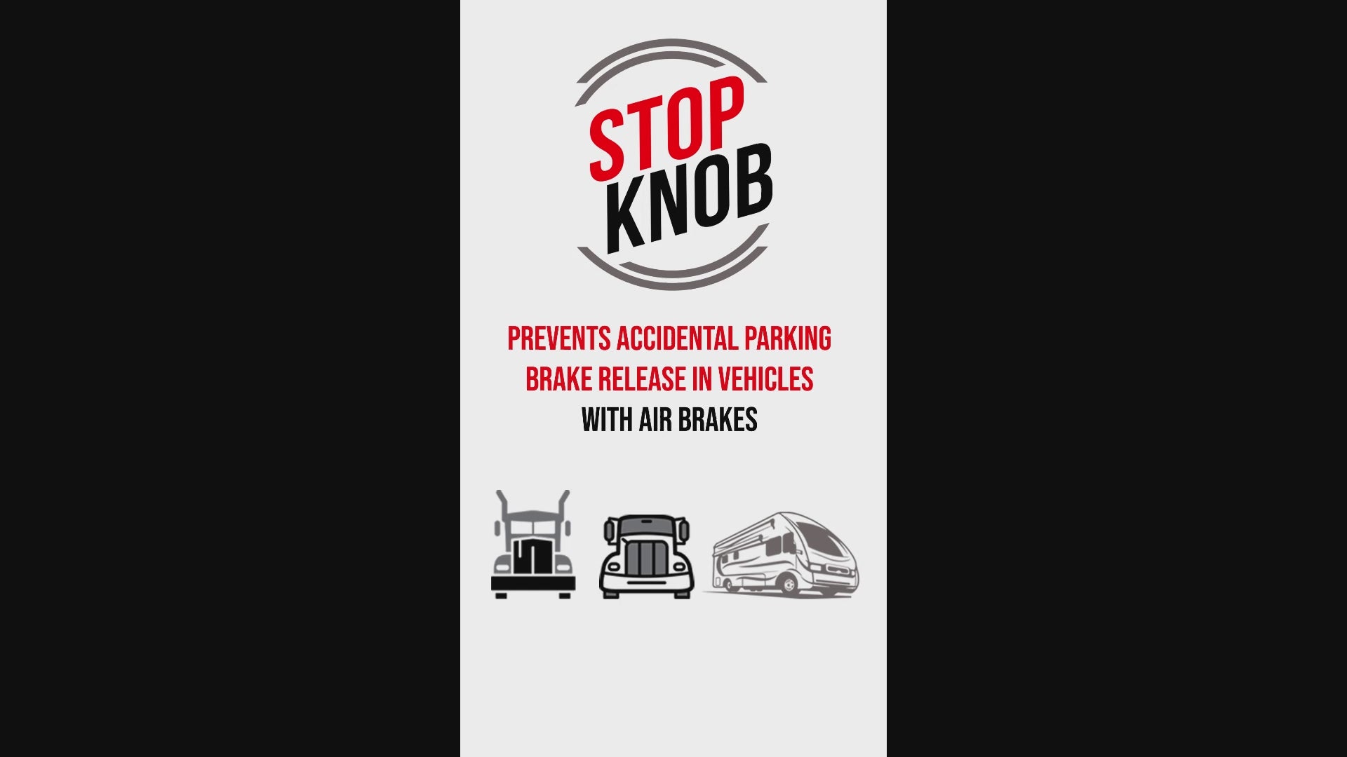 Stop Knob - Prevent Accidental Parking Brake Release - Air Brakes ...